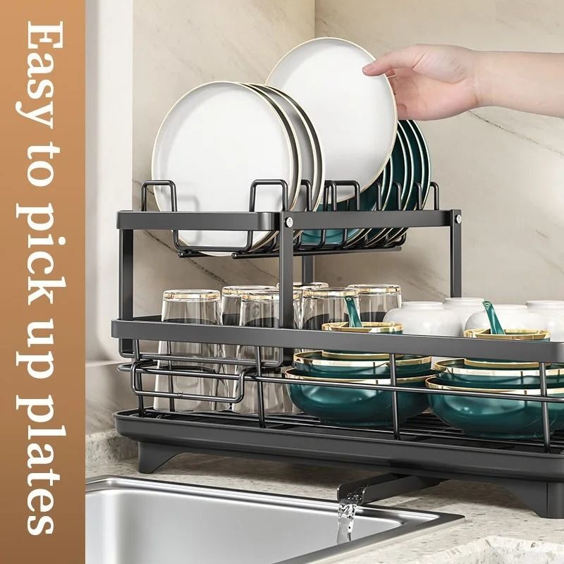 Household Bowl Rack Drain Rack Dish Storage Small Bowl Cabinet Kitchen ...