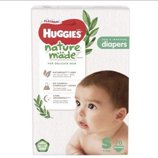 Huggies Nature Made Newborn Diapers - 60 Count, Babies & Kids, Bathing ...