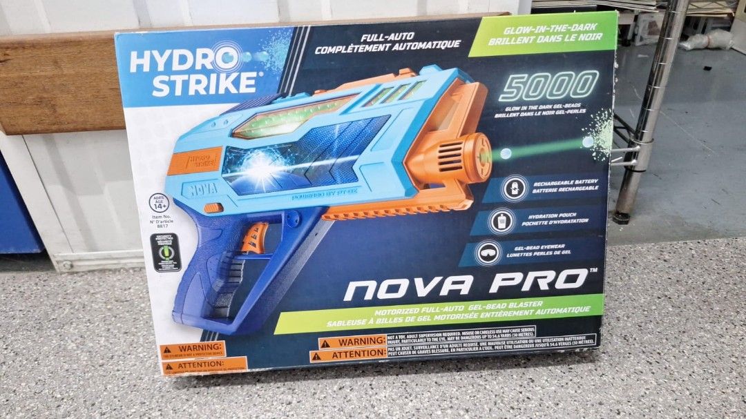 Hydro Strike Nova Pro Battery Gel Bead Blaster, with 5000 Glow-in-the ...