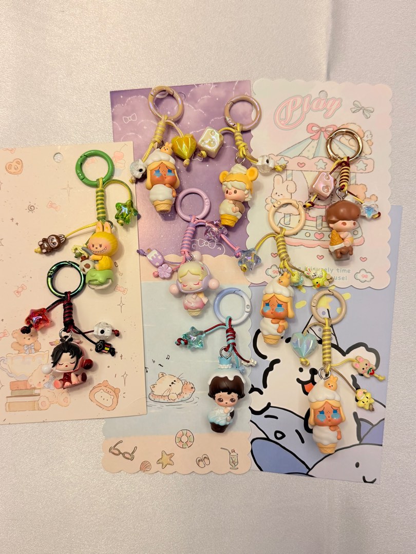 Popmart Ice Cream PopBean Keychain, Hobbies & Toys, Stationery & Craft ...