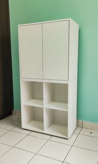 IKEA EKET Cabinet - White Display 4 Compartment Shelves BESTA ...