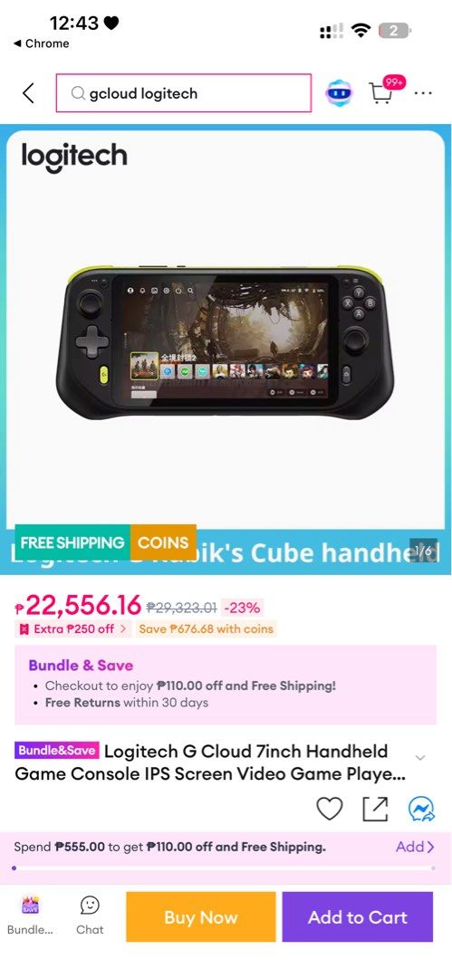 LOGITECH G CLOUD w/ 1TB SD Card, Video Gaming, Video Game Consoles ...