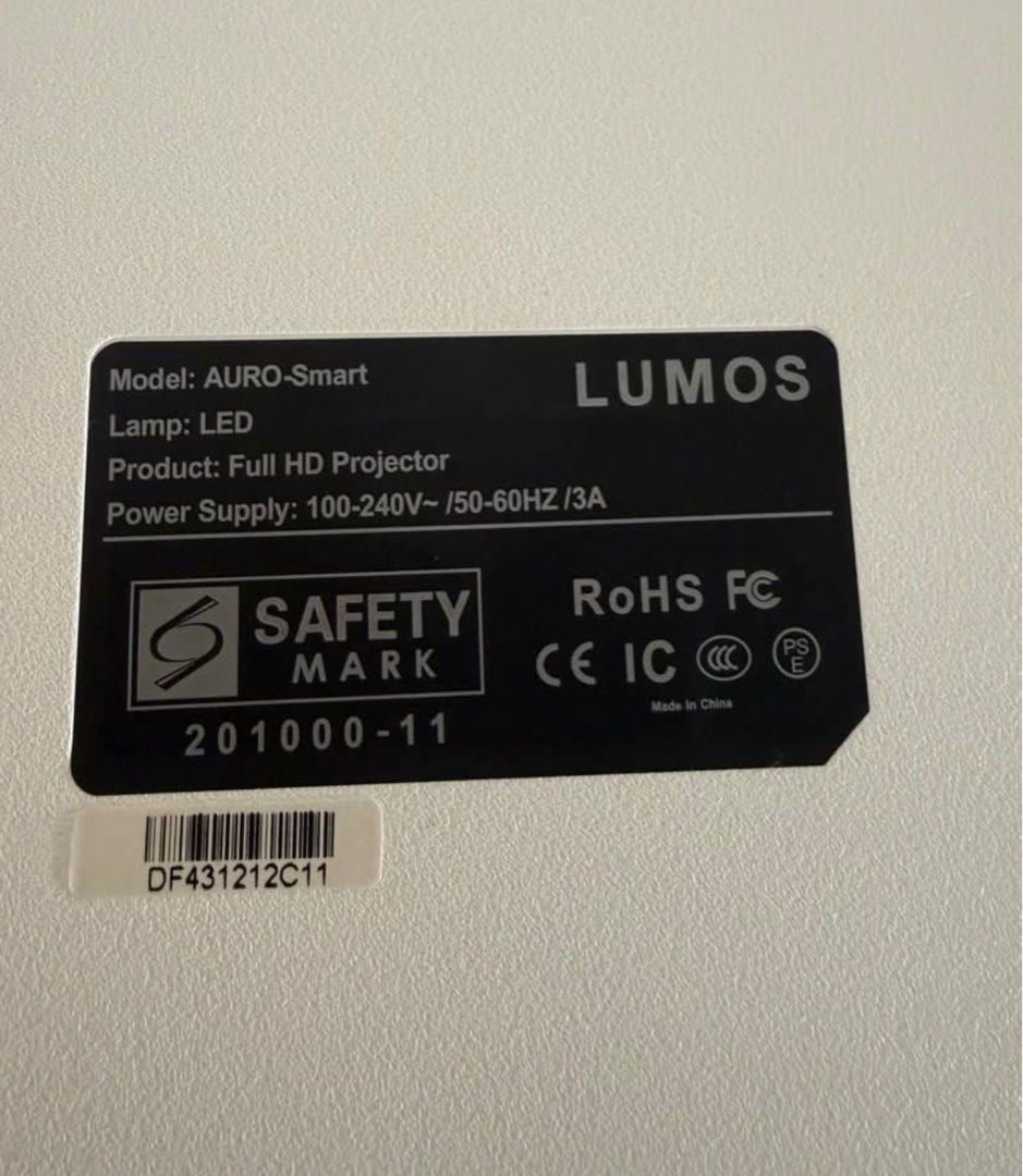 LUMOS AURO-Smart Full HD Projector, TV & Home Appliances, TV ...