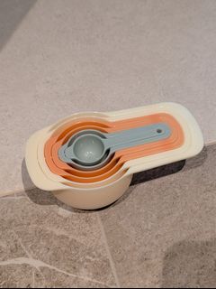 JE-Joseph Joseph 40085 Nest 9 Compact Nesting Mixing Bowl Set Measuring ...