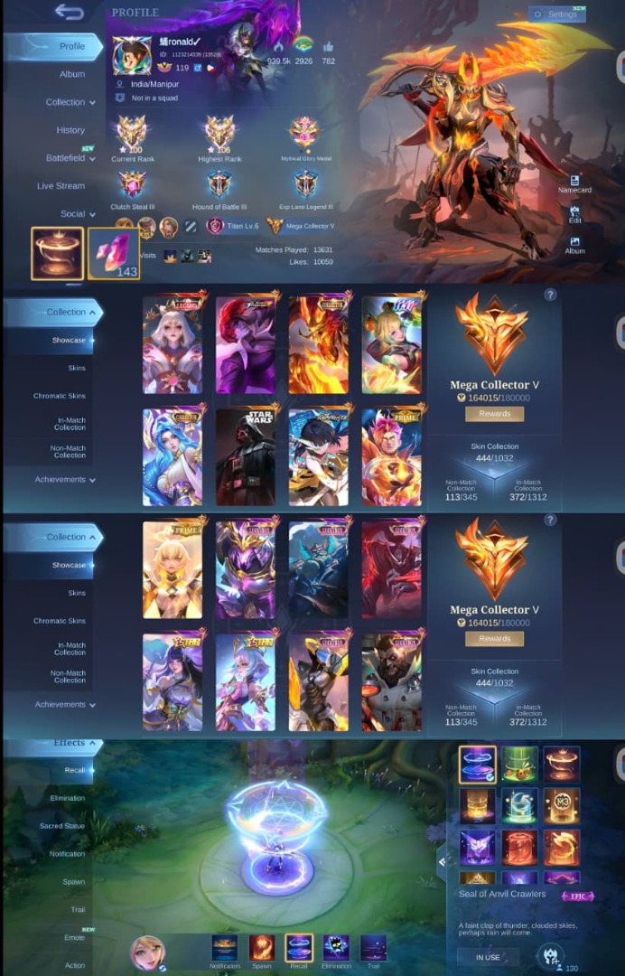[Mega Collector] 444 Skins | Hanzo Collector | Aurora Collector | Chou ...