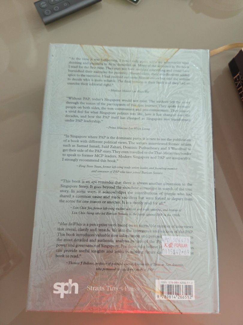 Men in White: The Untold Story of Singapore's Ruling Political Party ...