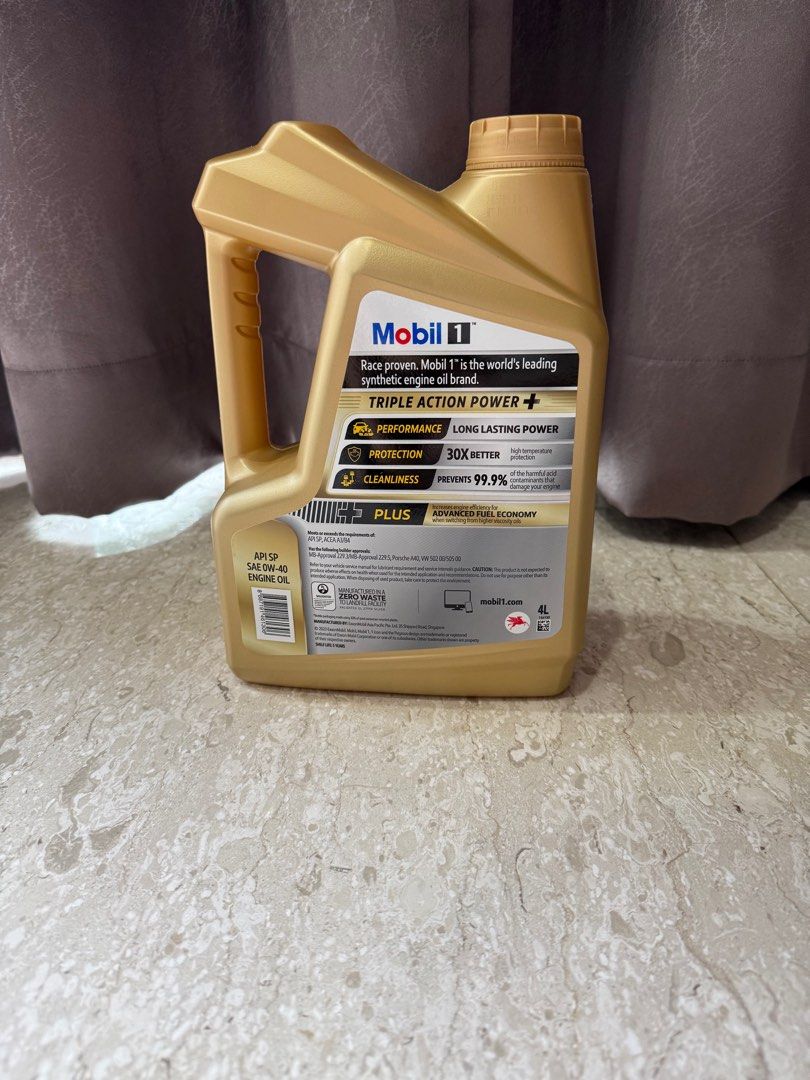 Mobil 1 gold triple action power+, Car Accessories, Accessories on ...