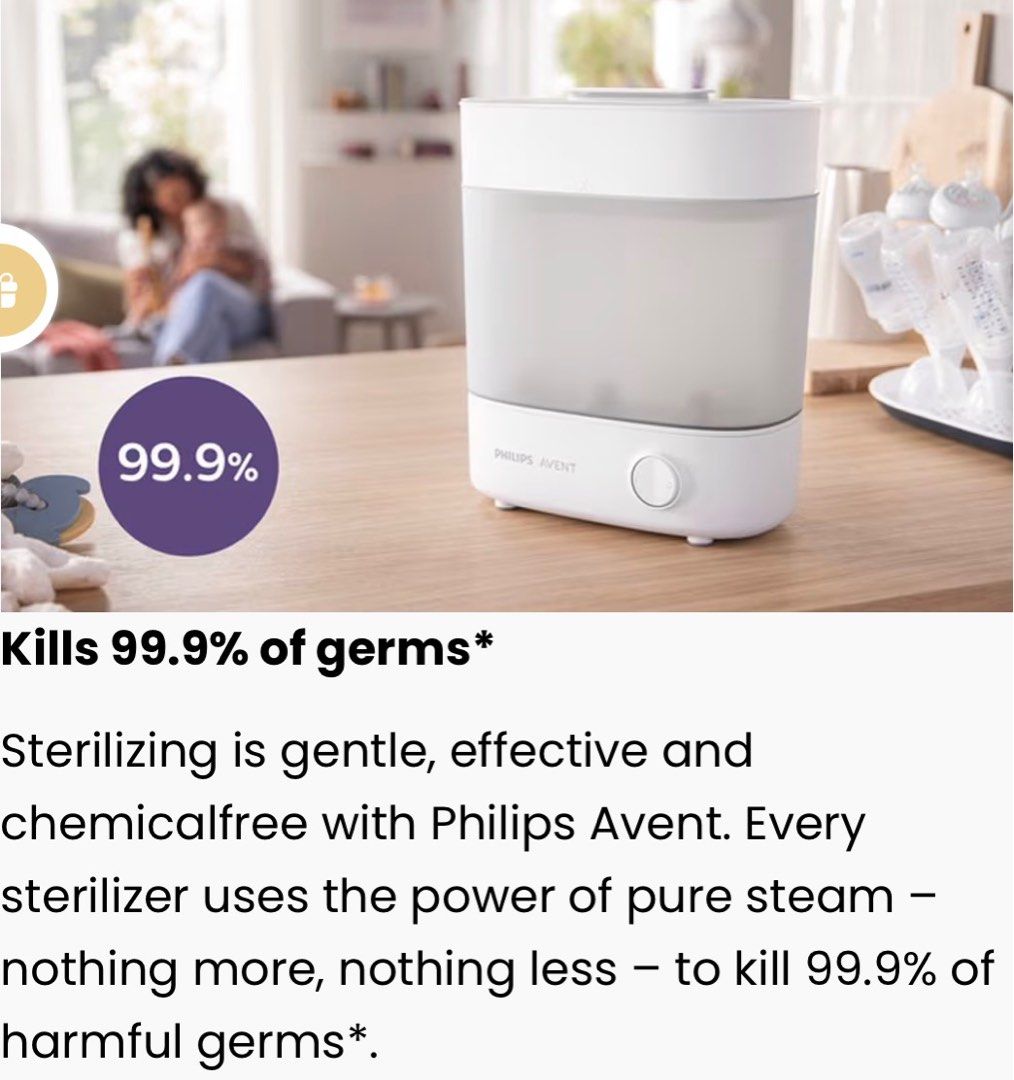 NEW PHILLIPS AVENT STEAM STERILISER, Babies & Kids, Nursing & Feeding ...