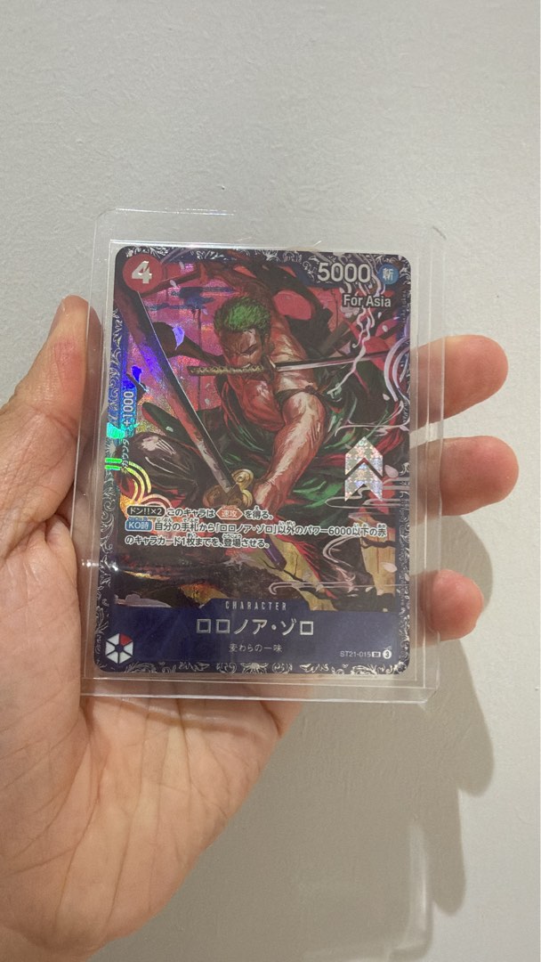 One Piece Card Game Zoro Flagship Promo, Hobbies & Toys, Toys & Games ...