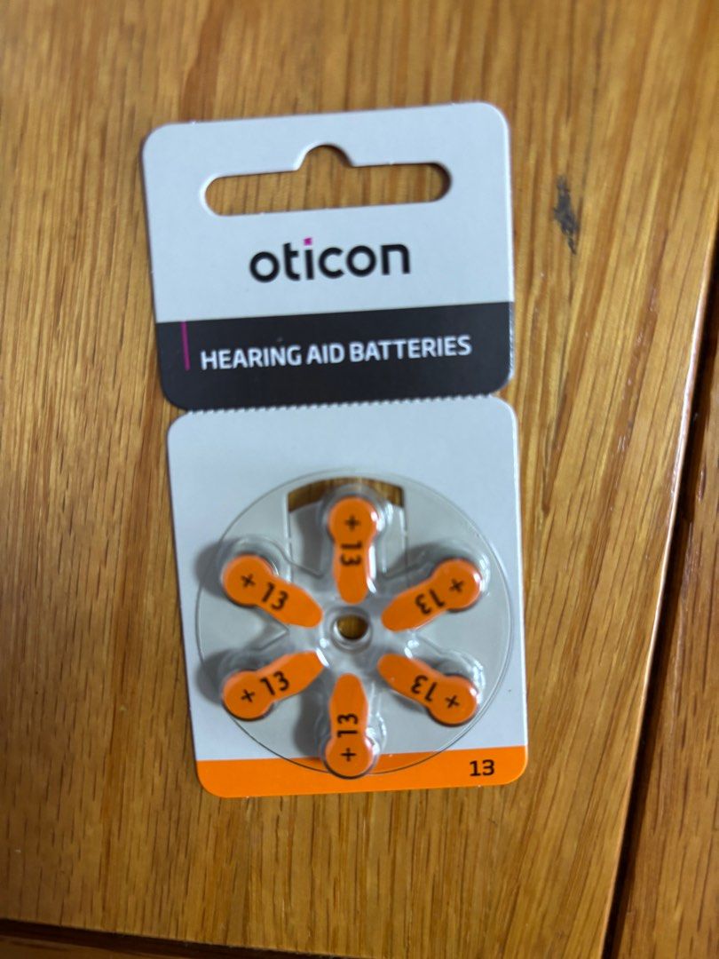 Oticon Hearing Aid Batteries Size 13, Health & Nutrition, Assistive ...