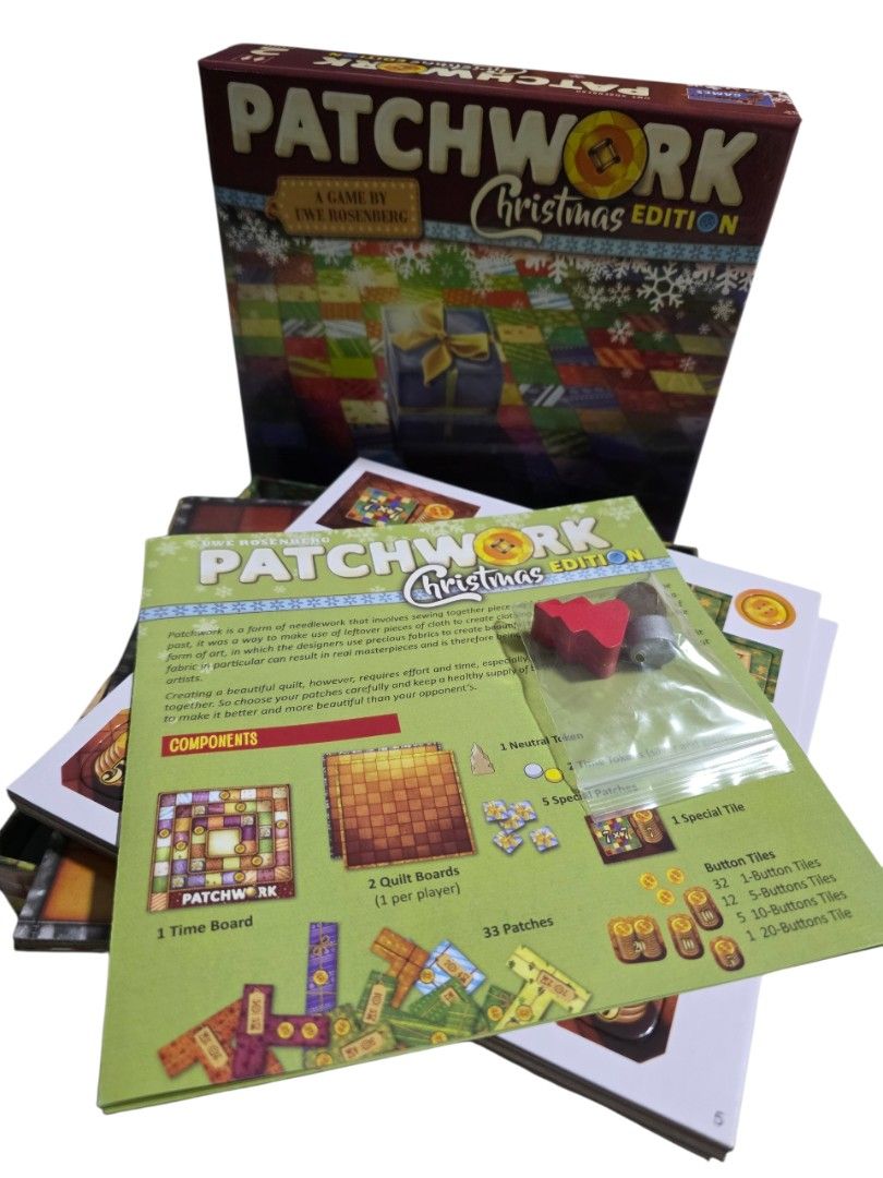 Patchwork Christmas Edition Board Game, Hobbies & Toys, Toys & Games on ...