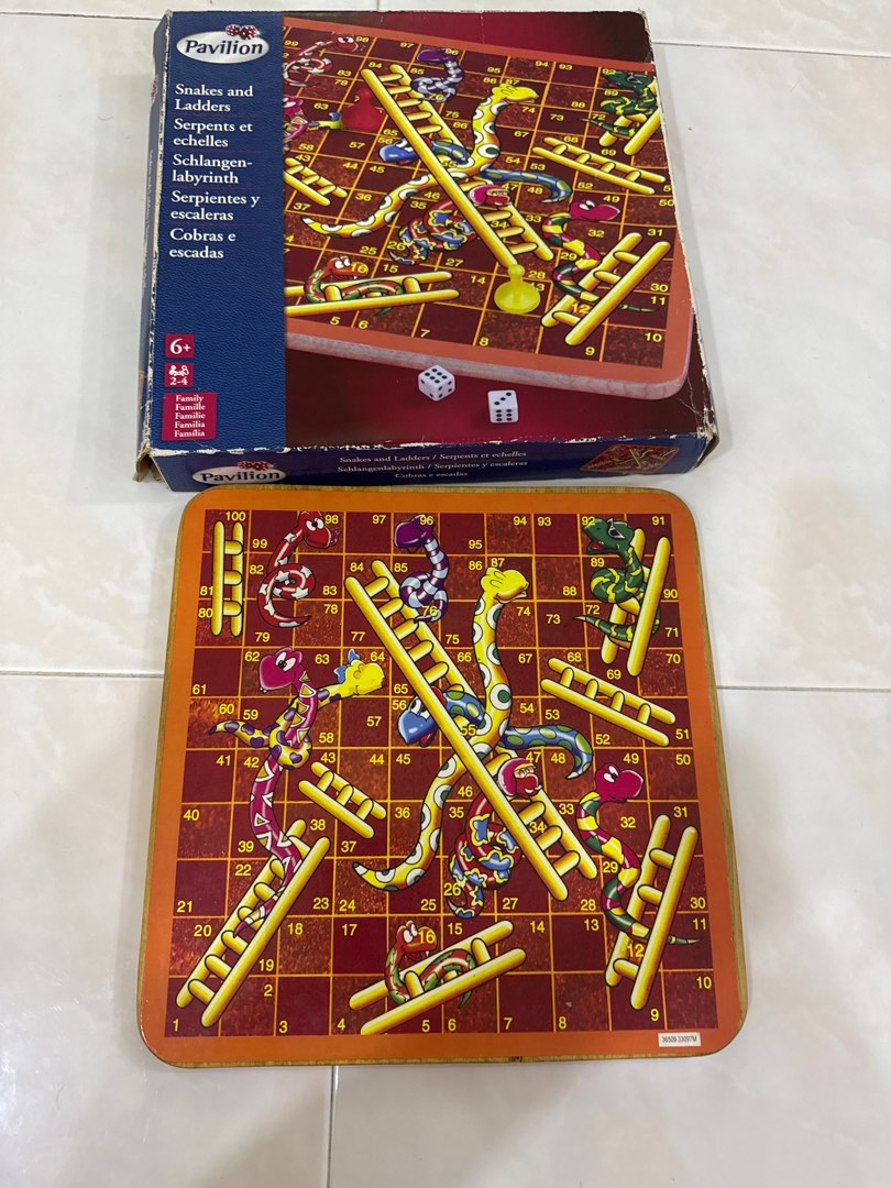 Pavilion Snakes and Ladders Board Game, Hobbies & Toys, Toys & Games on ...