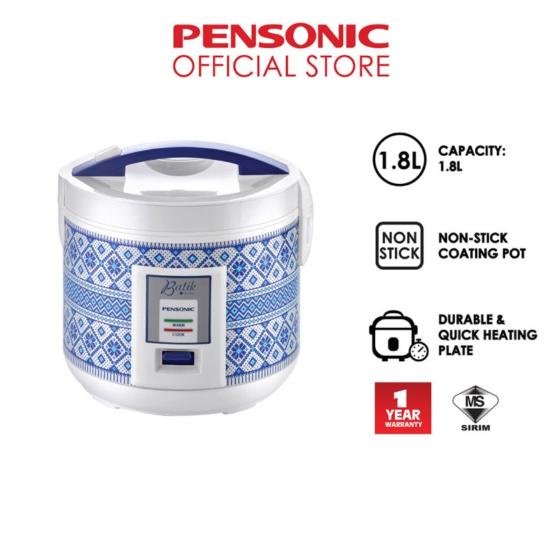 100% Brand New Pensonic Batik Series 1.8L Rice Cooker, TV & Home ...
