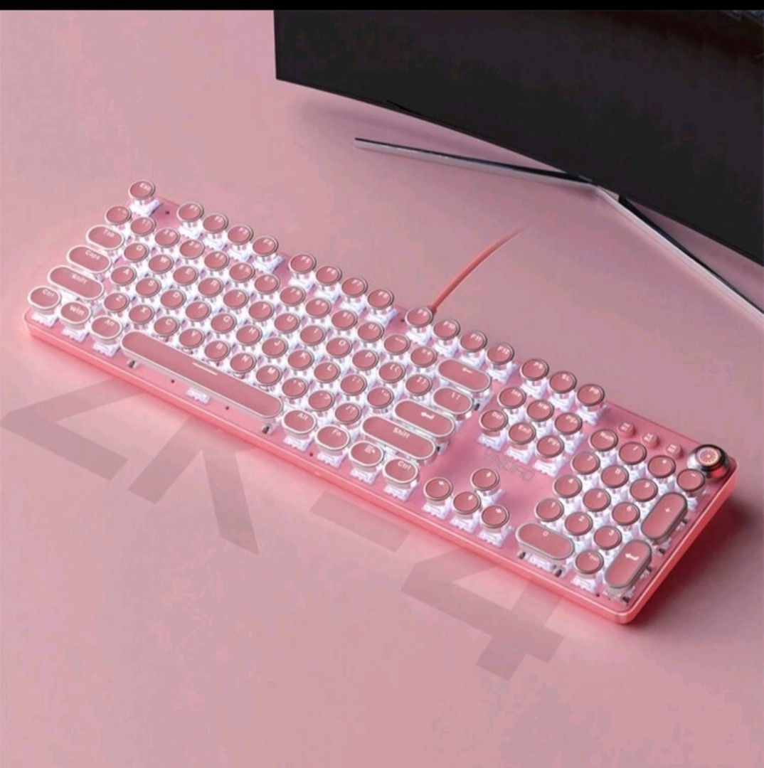 Pink Mechanical Keyboard (Wired), Computers & Tech, Parts & Accessories ...