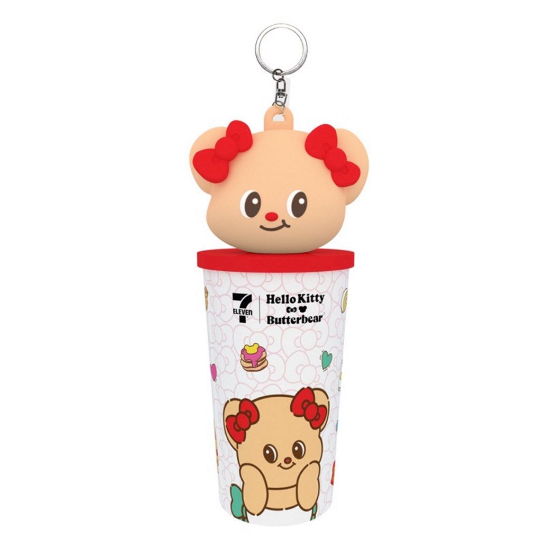 [PO] Hello Kitty x Butterbear Tumbler with Keychain, Furniture & Home ...