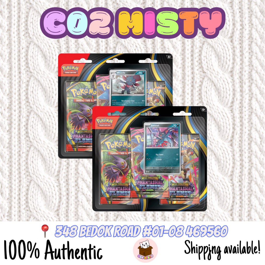 Pokemon Phantasmal 3 packs blister, Hobbies & Toys, Toys & Games on ...