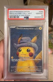 PSA 10 Pokemon Pikachu with Grey Felt Hat Card, Hobbies & Toys, Toys ...
