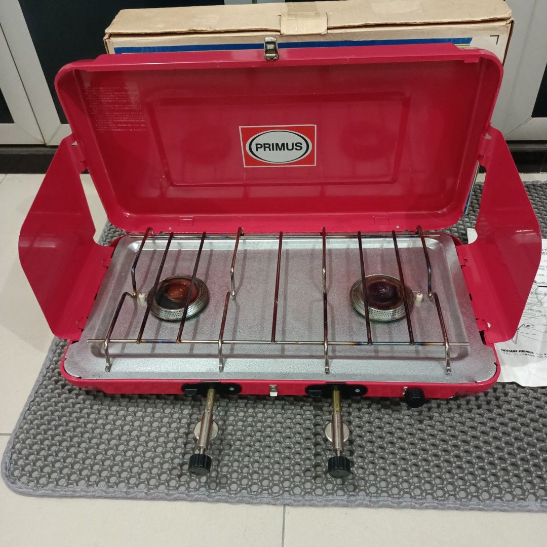 Primus double stove IP-3222 red pink limited same like coleman snowpeak ...