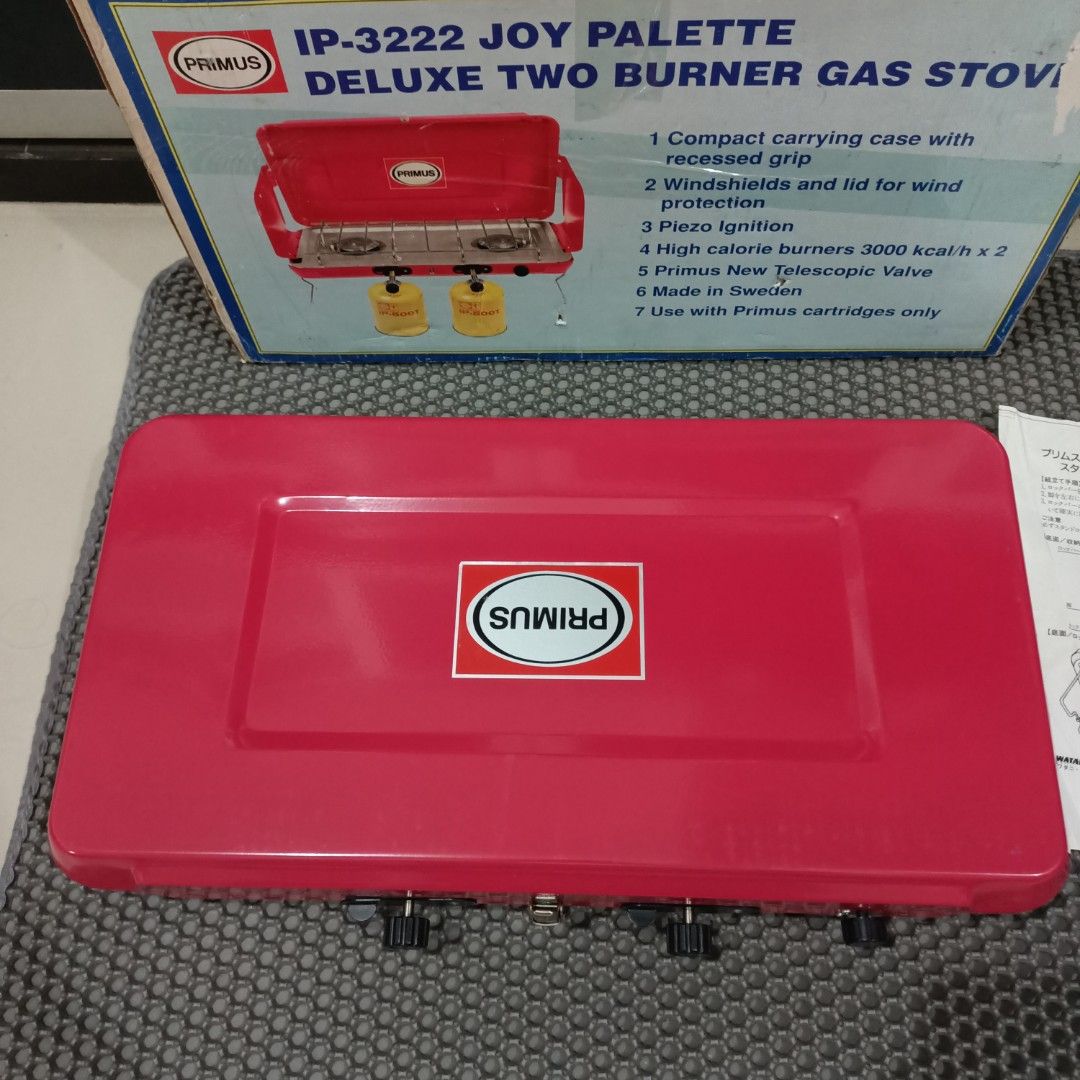 Primus double stove IP-3222 red pink limited same like coleman snowpeak ...
