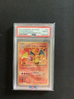 PSA 10 Charizard #001 25th Anniversary Pokemon Japanese, Hobbies & Toys ...