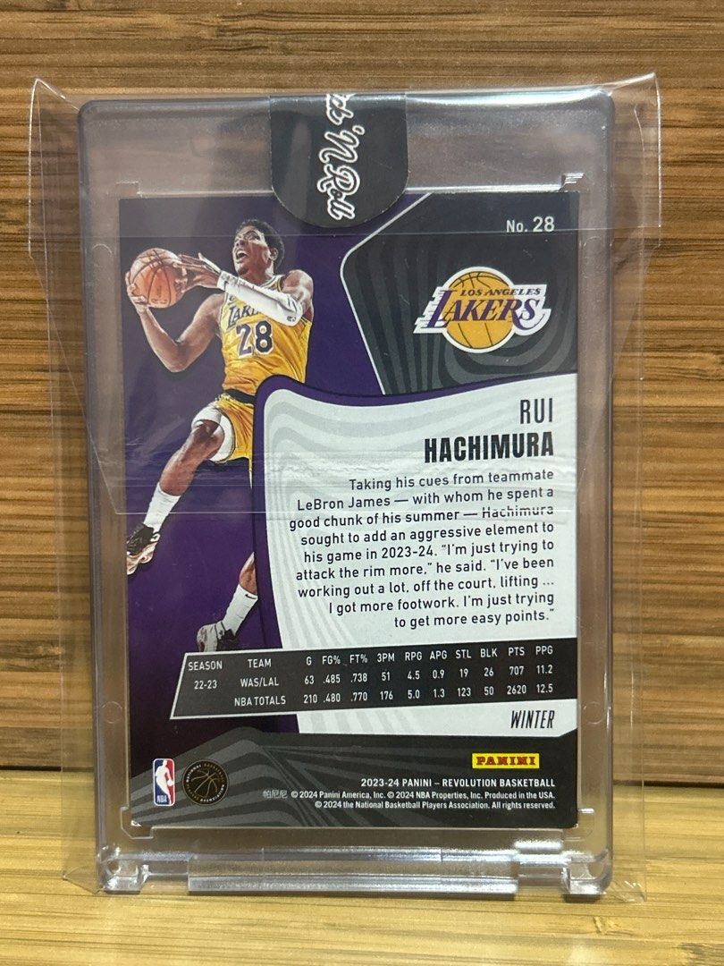 Rui Hachimura Lakers Revolution Basketball Card, Hobbies & Toys, Toys ...