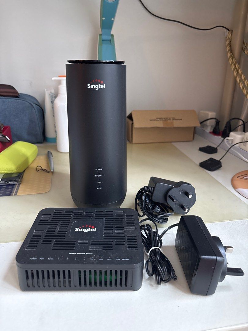 Singtel Wifi 6 Optical Network Router Set, Computers & Tech, Parts ...