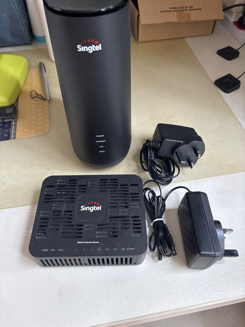 Singtel Wifi 6 Optical Network Router Set, Computers & Tech, Parts ...