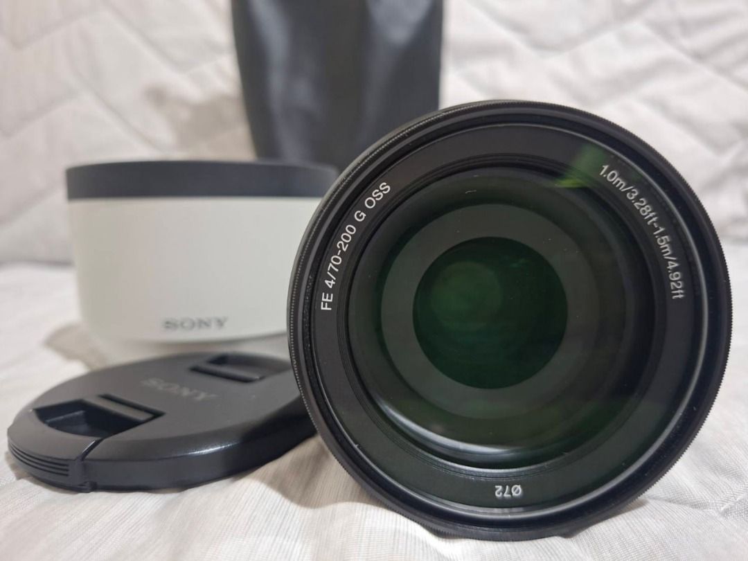 Sony FE 70-200 mm F4 G OSS Full-frame Telephoto Zoom G Lens with ...