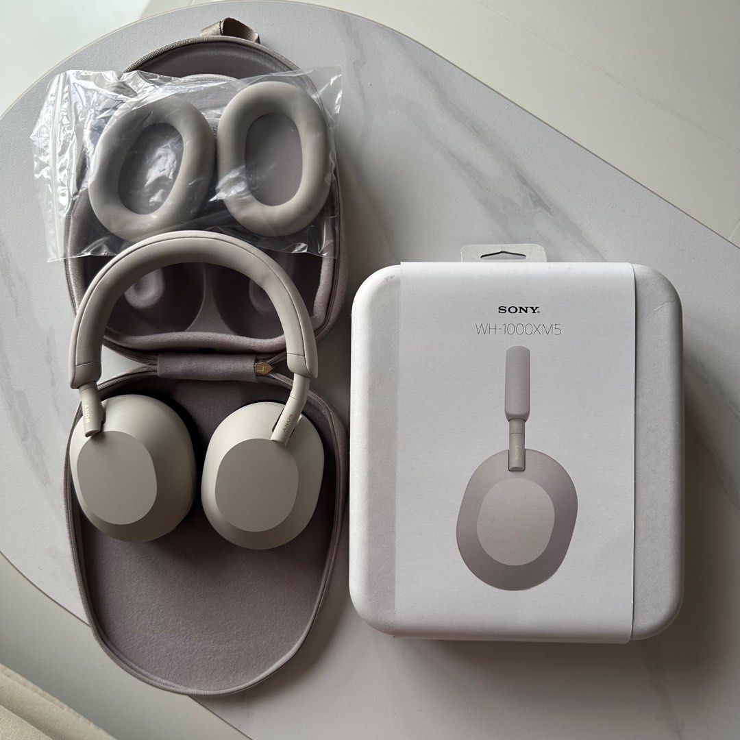 Sony WH-1000XM5 Noise Cancelling Headphones, Audio, Headphones ...