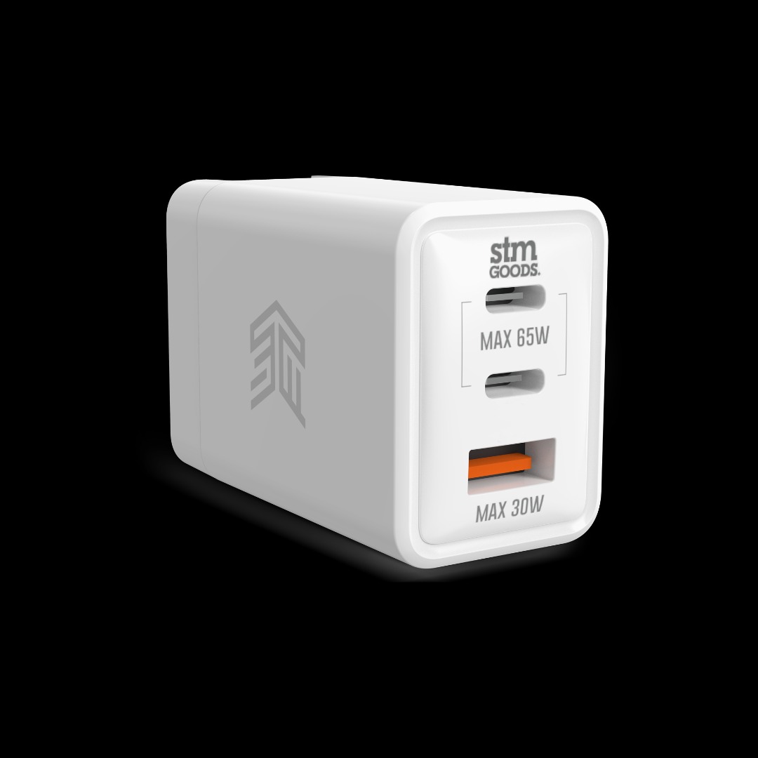 STM Goods GaN 65W Universal Travel Power Adapter PD 3.0 | 3 Ports (USB ...