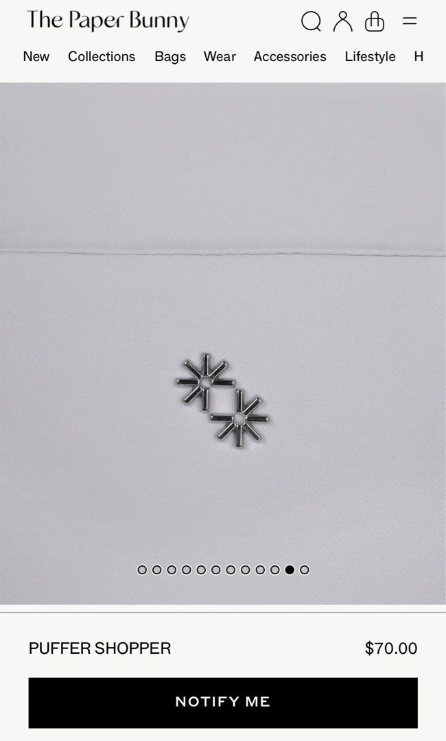 The Paper Bunny Puffer Shopper - Husky, Women's Fashion, Bags & Wallets ...