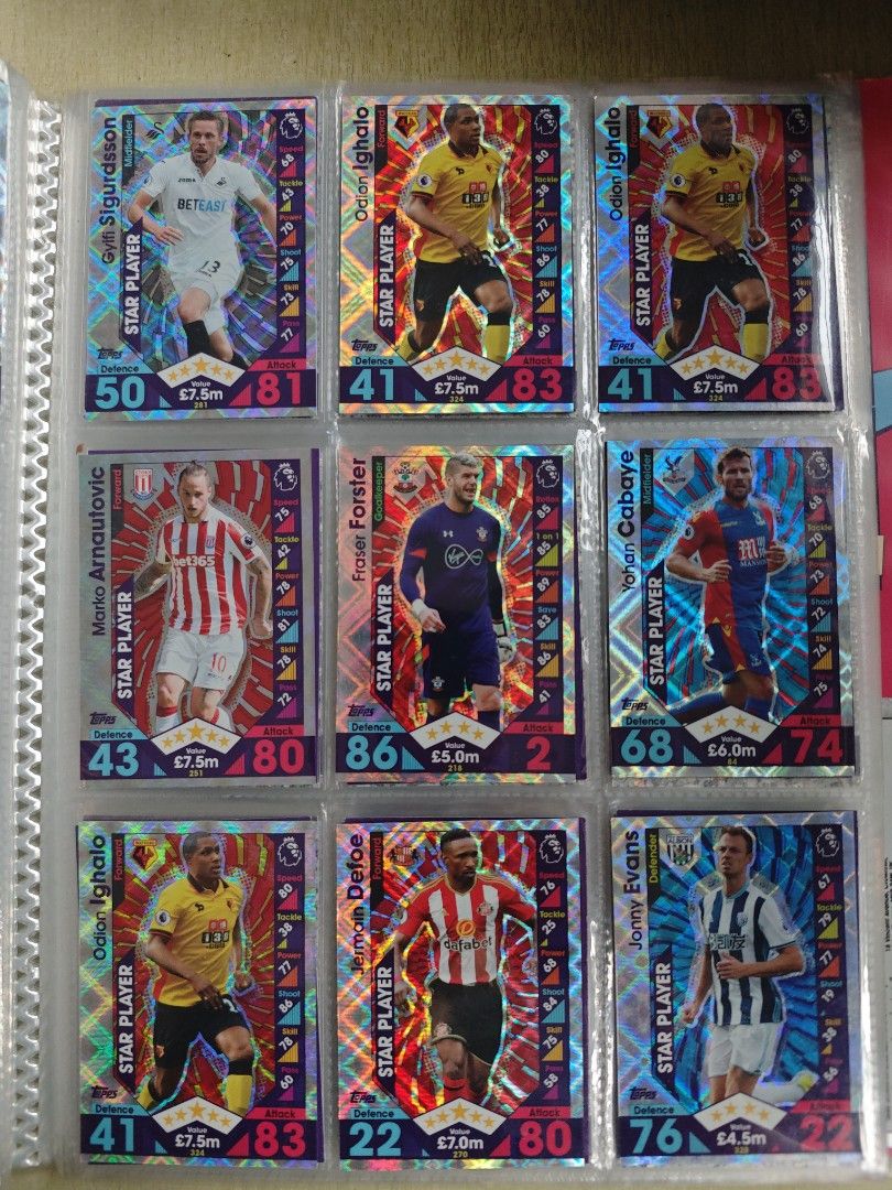 Topps Match Attax Extra 2016/17 Star Player Cards, Hobbies & Toys, Toys ...