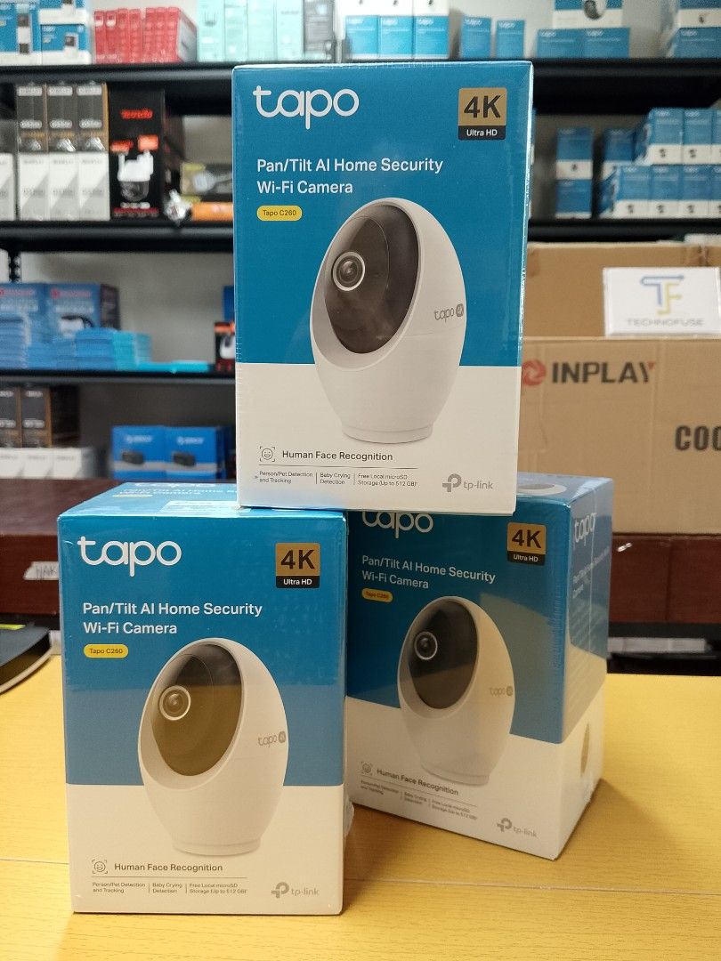 TP-Link Tapo C260 4K Ultra HD 8MP 360° Indoor Pan/Tilt Dual Band Wi-Fi ...
