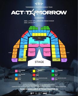 HTB MERCH TXT Tomorrow X Together World Tour ACT:TOMORROW, Hobbies ...