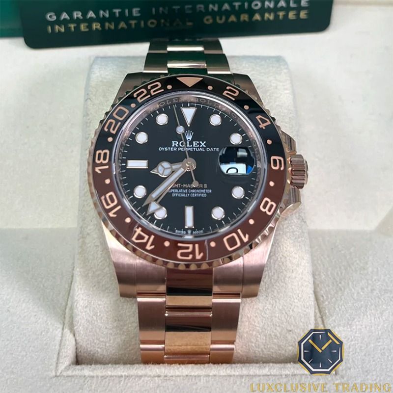 Updated Jan/2026 Rolex GMT Master II Rose Gold Rootbeer 126715CHNR 40MM ...