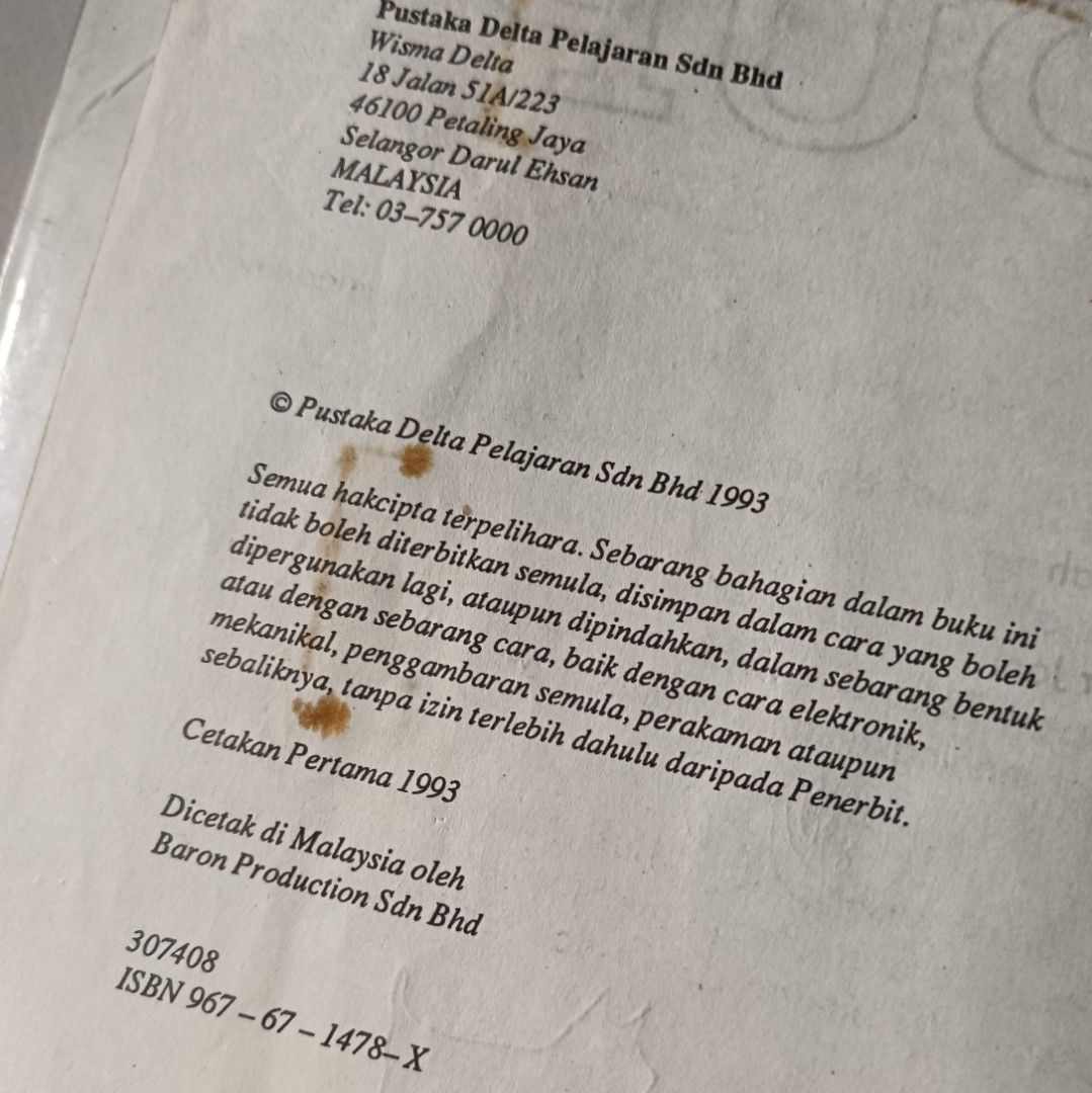 VINTAGE SCHOOL TEXTBOOK Kemahiran Hidup Sekolah Rendah Tahun 4 KBSR ...