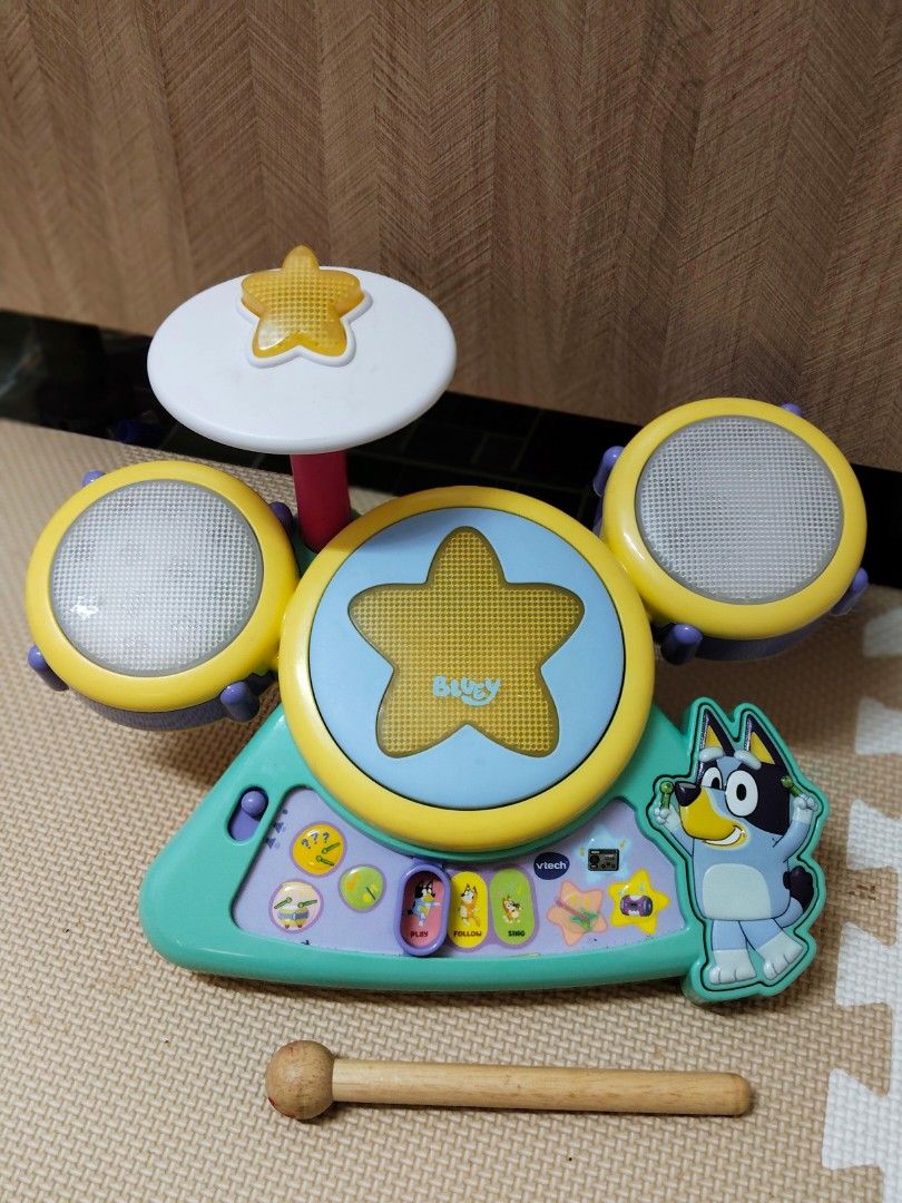 VTech Baby Drum Set, Hobbies & Toys, Toys & Games on Carousell