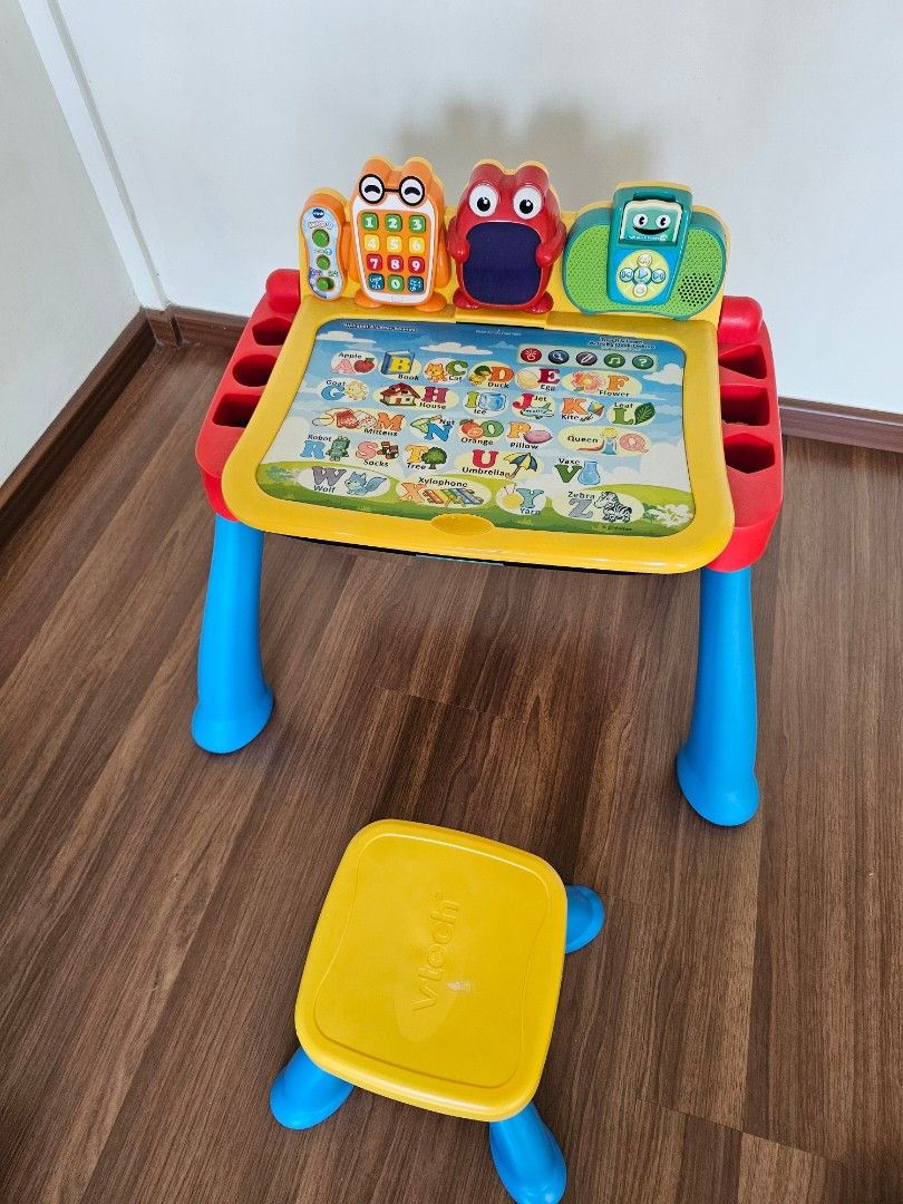 VTech Touch & Learn Activity Desk Deluxe with Expansion Packs, Hobbies ...
