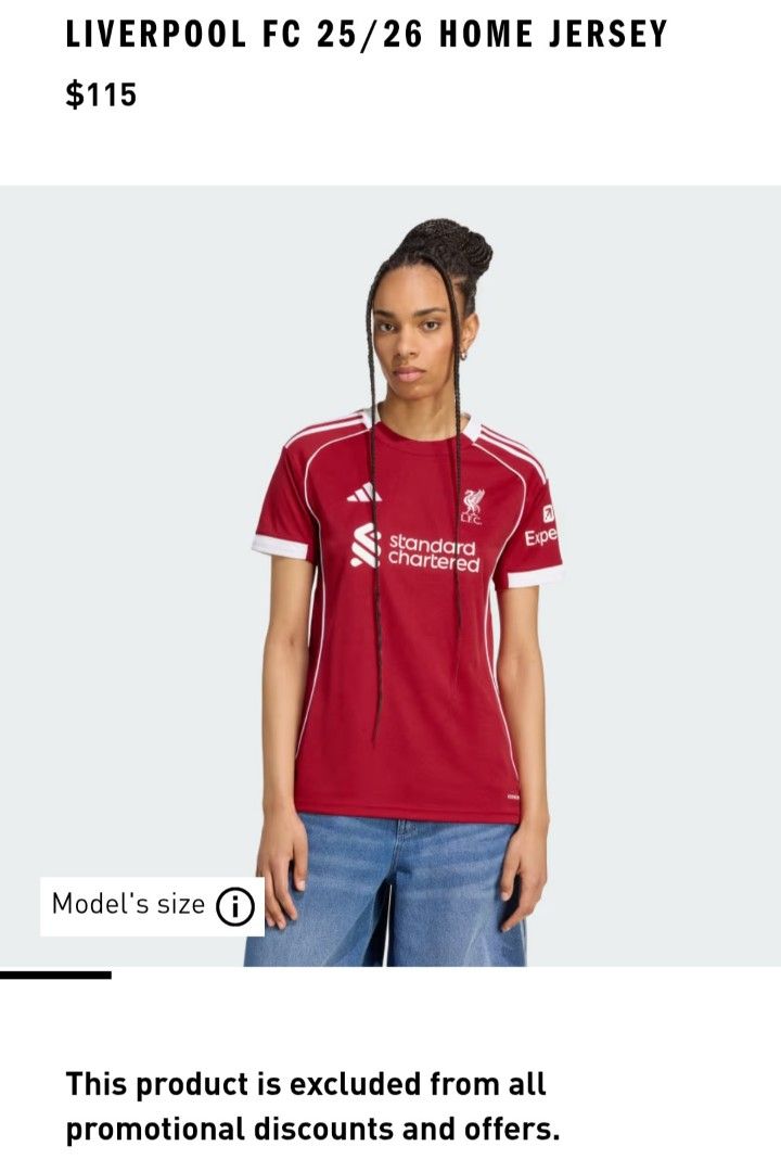 Women's Liverpool FC 25/26 Home Jersey, Women's Fashion, Activewear on ...