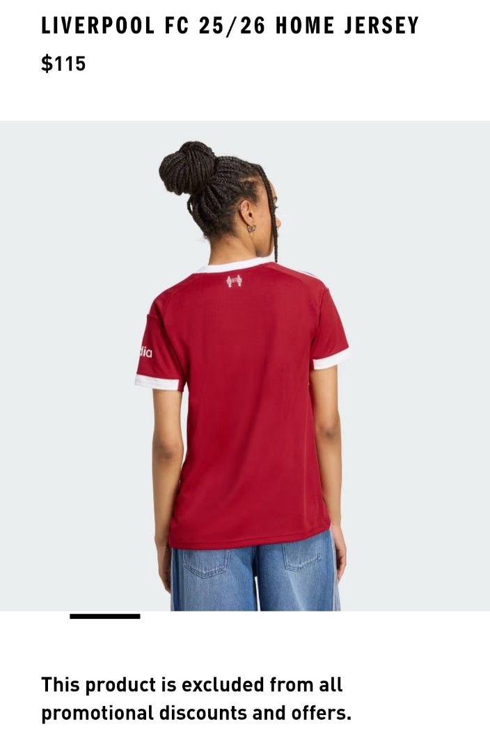 Women's Liverpool FC 25/26 Home Jersey, Women's Fashion, Activewear on ...