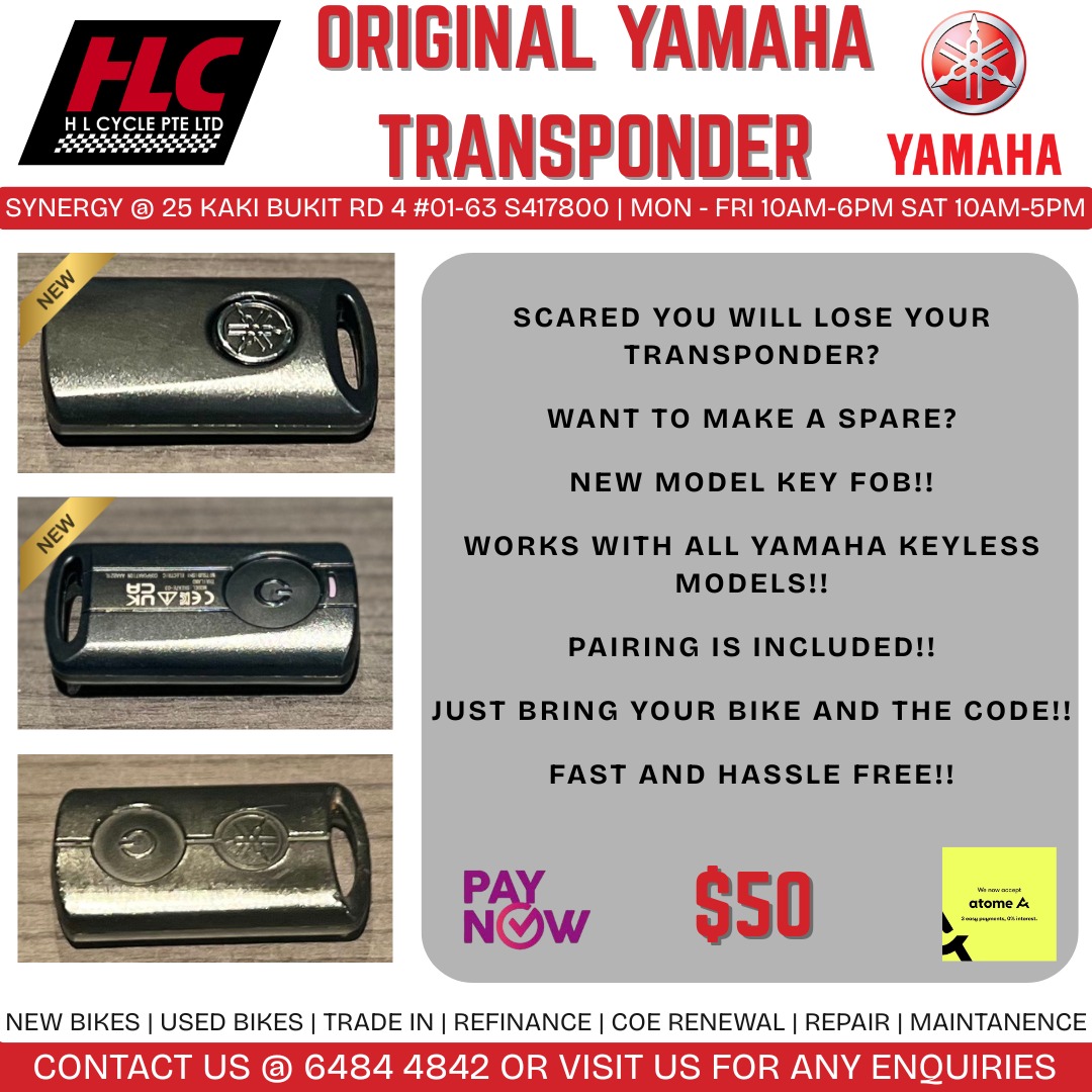 Yamaha Transponder | XMAX | NMAX | AEROX | SNIPER | KEYLESS ...
