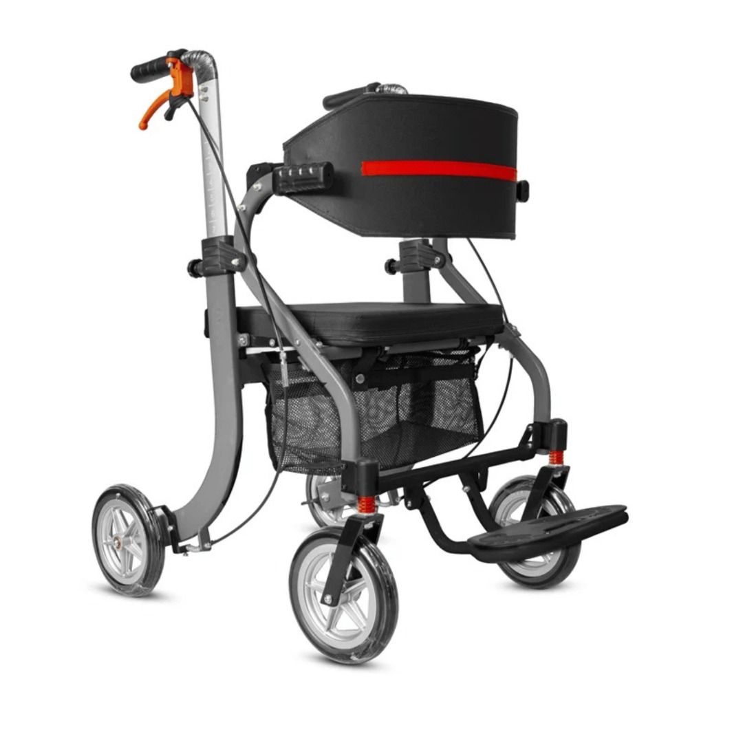 Multifunctional Lightweight Aluminum Alloy Rollator with Compact ...
