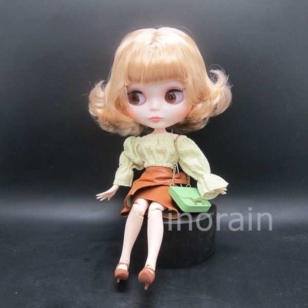 12" Blythe Doll + Clothes Set + Shoes + Storage Box Set Blonde Short ...