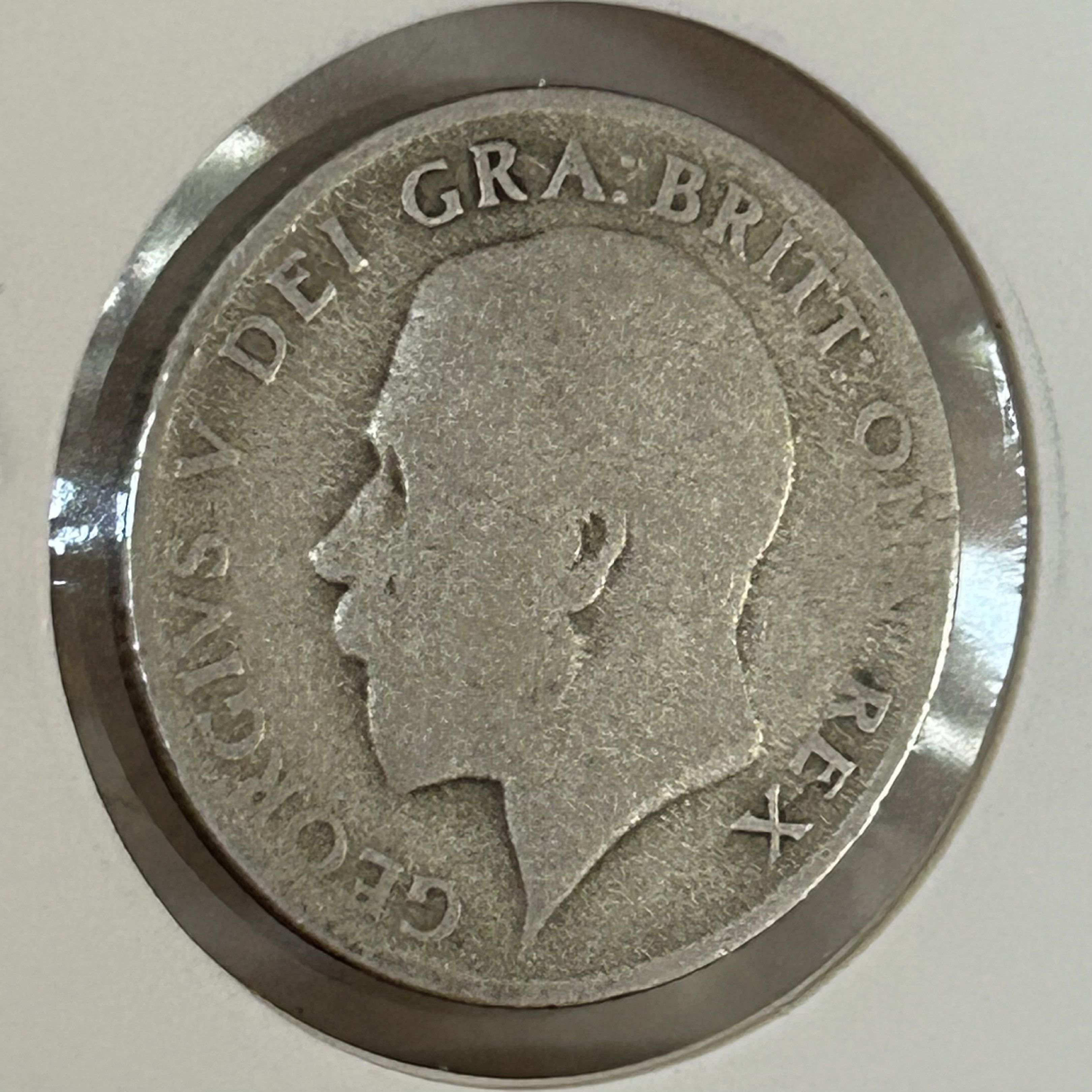 1921 British silver Coin KGV One Shiling, Hobbies & Toys, Memorabilia ...