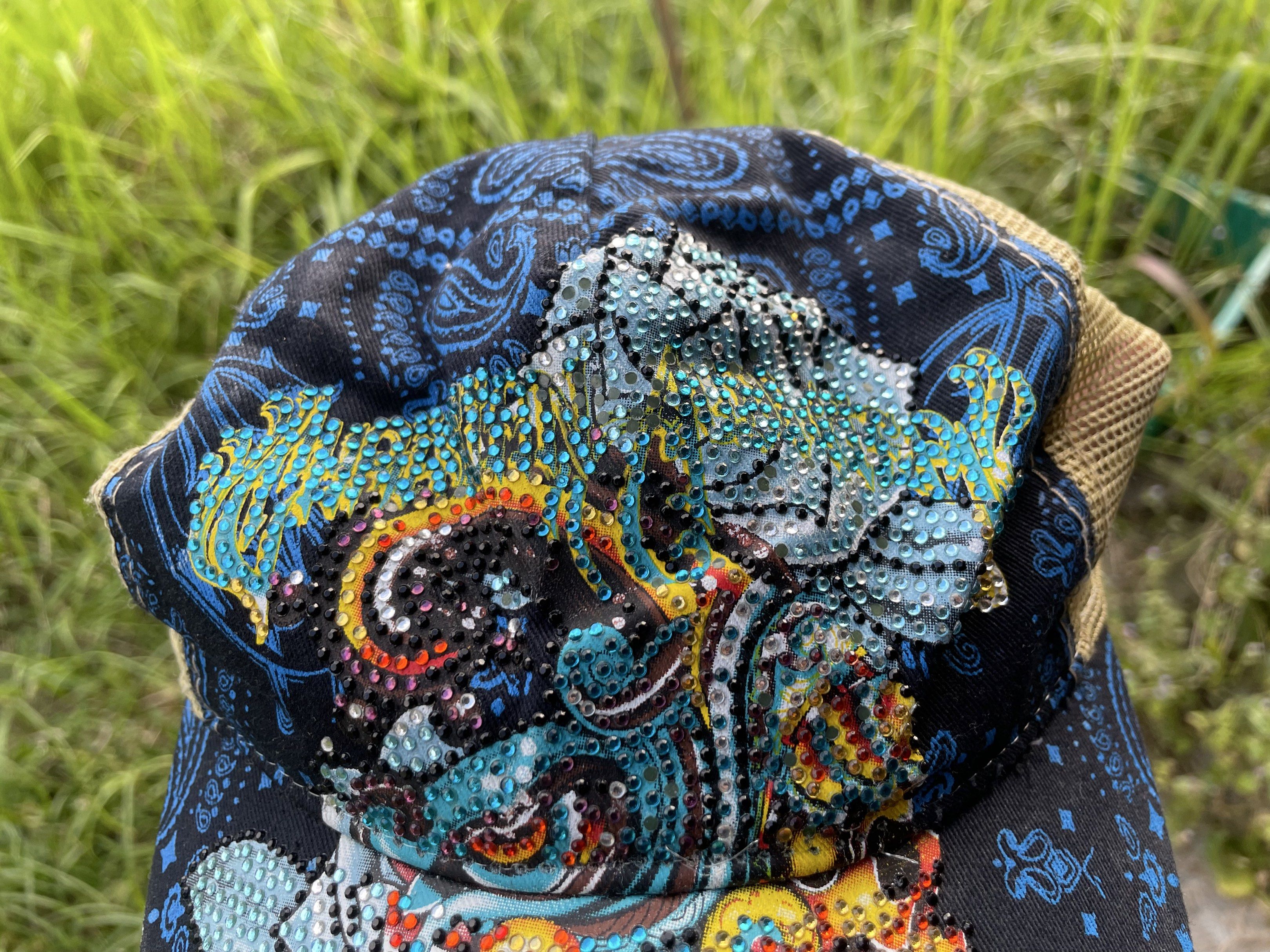 2000s christian audigier trucker cap like ed hardy/prada/gucci/tribal ...