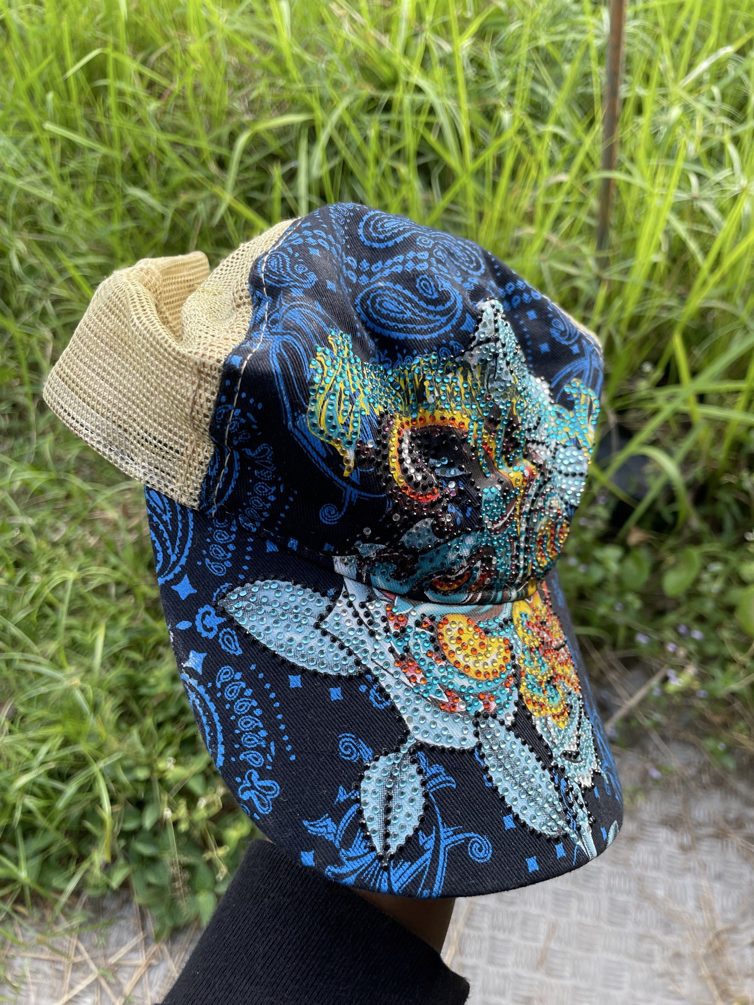 2000s christian audigier trucker cap like ed hardy/prada/gucci/tribal ...