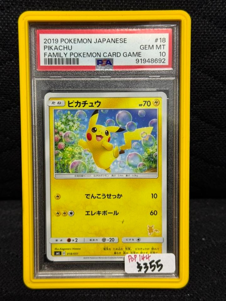 2019 Family Pokemon card Pikachu Psa10, Hobbies & Toys, Toys & Games on ...
