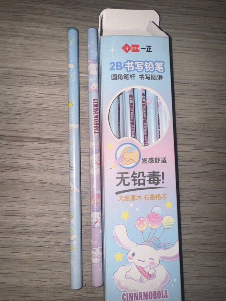 2B pencil Cinnamoroll (12 pc per box) - 2 design available, Hobbies ...