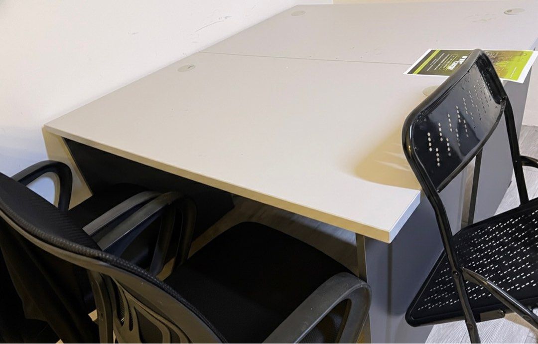 🪑 MEJA OFFICE – 4 UNIT TERSEDIA, Furniture & Home Living, Furniture ...