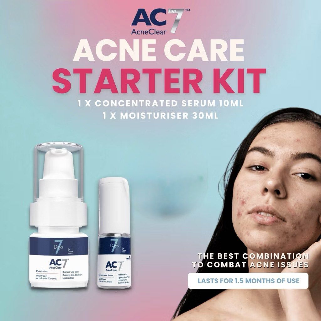 AC7 AcneClear Acne Care Starter Kit, Beauty & Personal Care, Face, Face ...